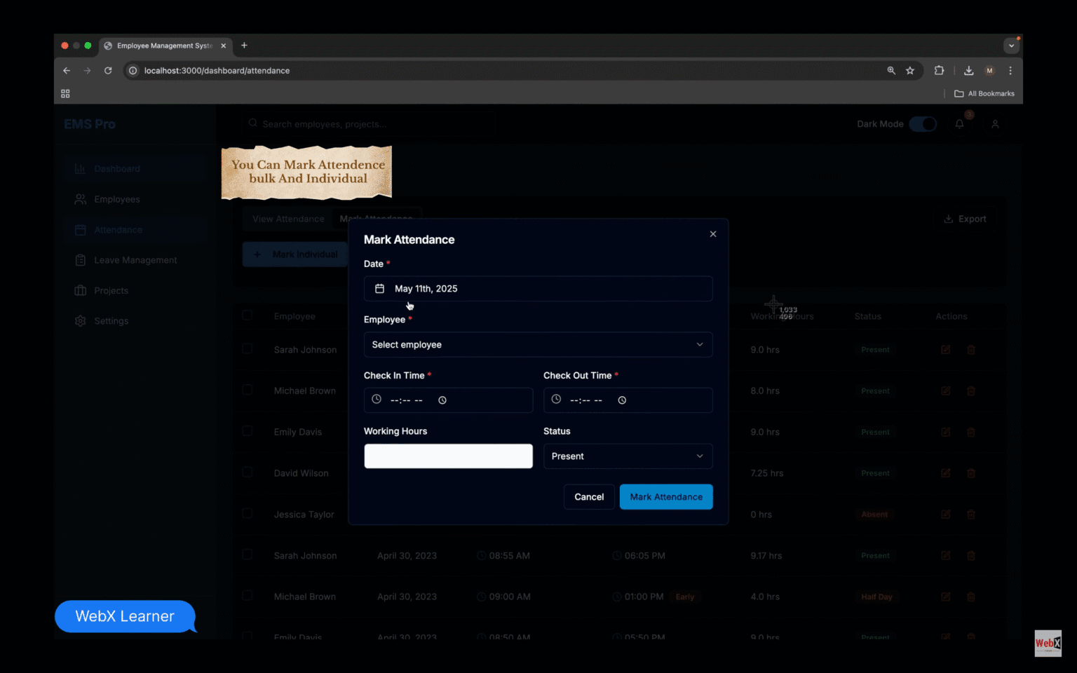 Best Employee Management System Project in React JS ~With Source Code ...